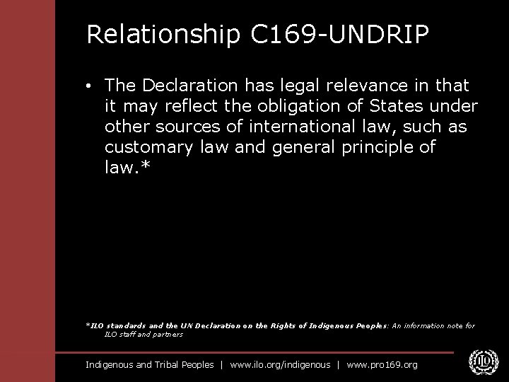 Declaration on the Rights of Indigenous peoples UNDRIP