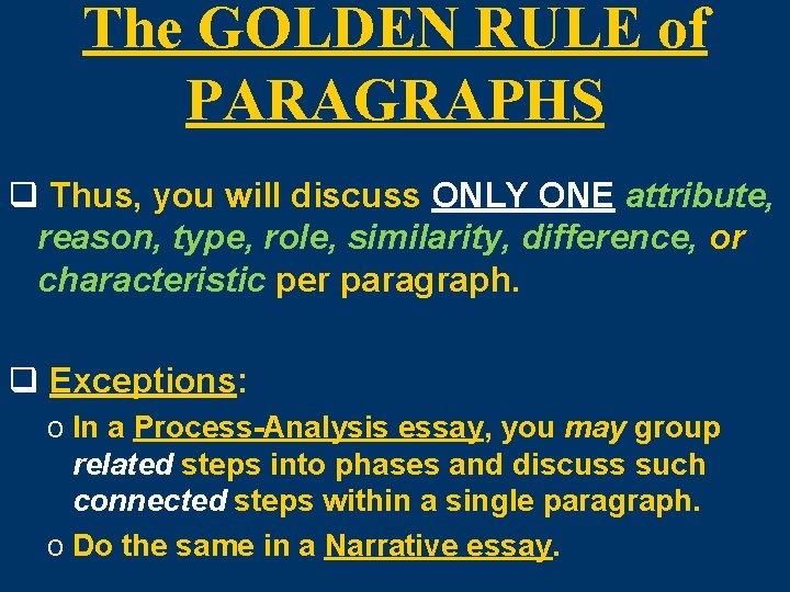 WRITING PARAGRAPHS DEFINITION A paragraph is a series
