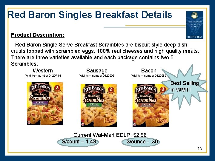 Breakfast Opportunity Sams Club Deep Dive Sams Club