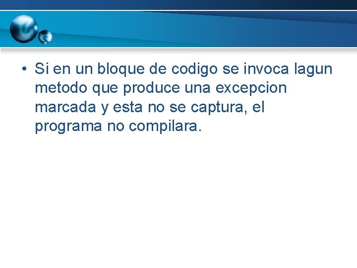EXCEPCIONES UNIDAD 5 EXCEPCION Una excepcin es una