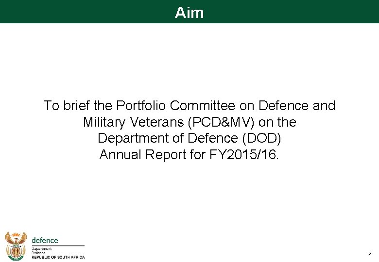 Department of Defence Annual Report FY 201516 Together