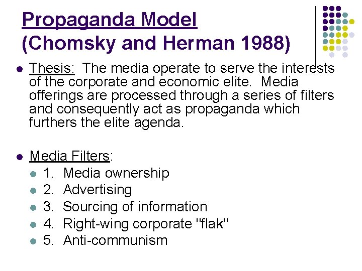 Social Problems and the Media Mass Media l