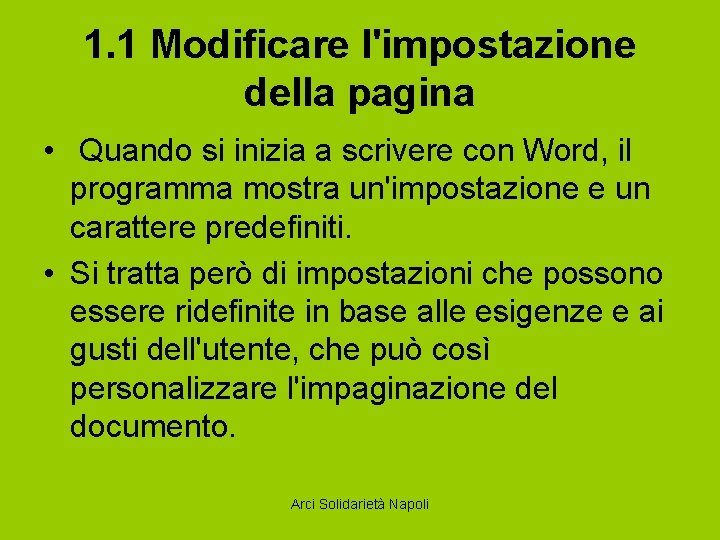 Elaborazione Testi Word Processor Parte 3 Luigi Di