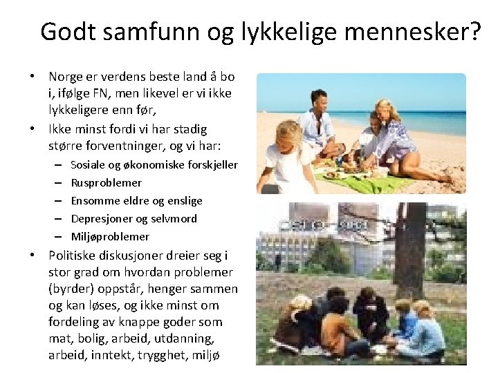 Introduksjon til faget politikk og menneskerettigheter Del I