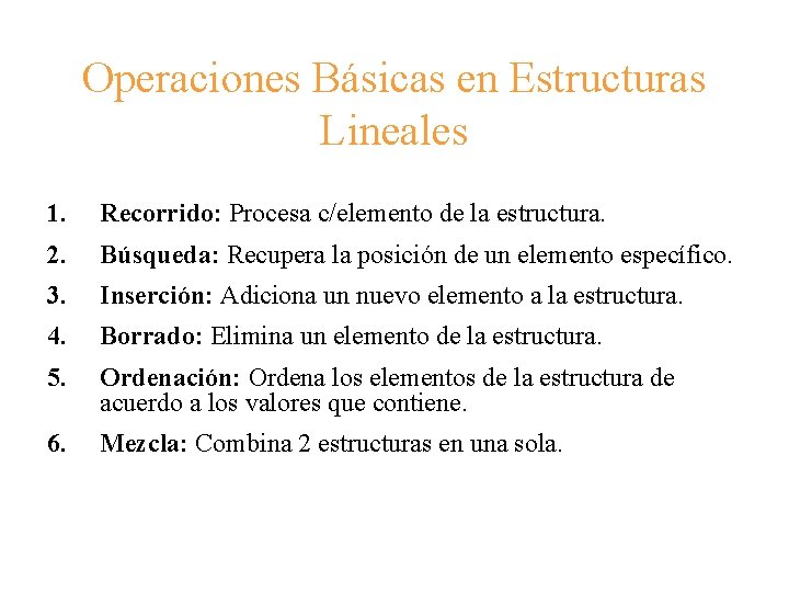 3 Estructuras Lineales Estticas y Dinmicas 1 Pilas