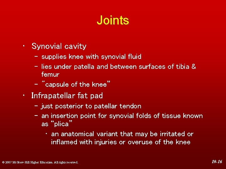 Chapter 10 The Knee Joint Manual of Structural