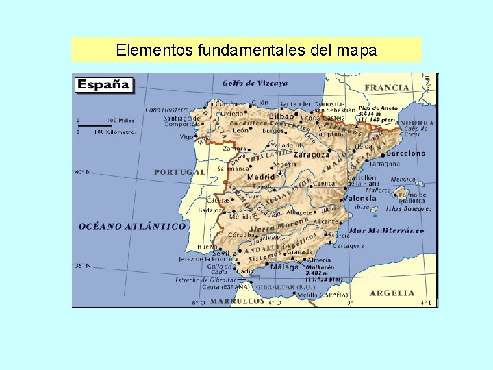 Elementos fundamentales del mapa Ttulo es el elemento
