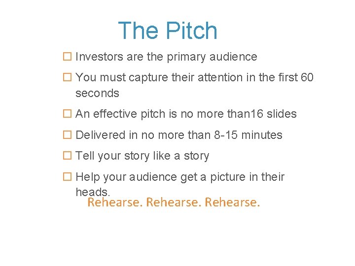 The Pitch Creating a Sellable Business Plan Presentation