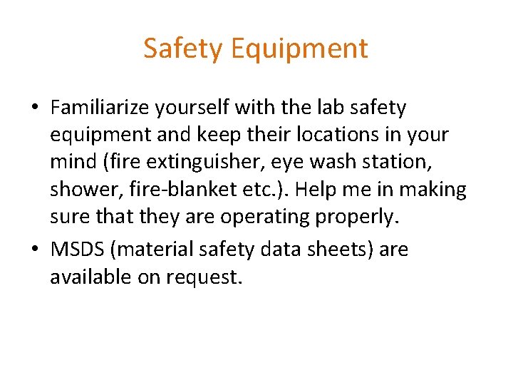 Laboratory Safety and Work Instructions Dr Subhash C