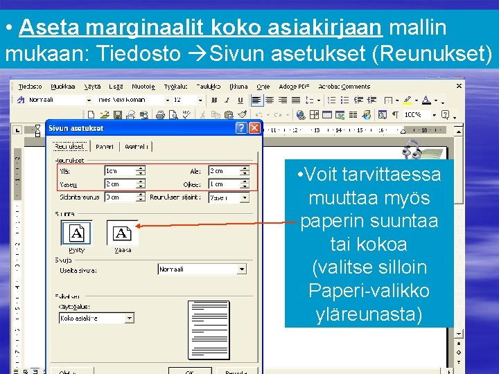 Tekstiasiakirjan kirjoittaminen Avaa Word ja uusi asiakirja ...