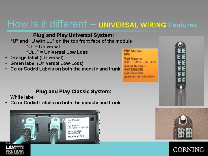 How is it different UNIVERSAL SYSTEM Plug and