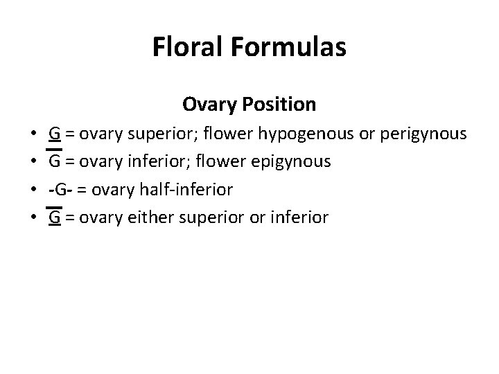 Floral Formulas A Cool Way to Look at