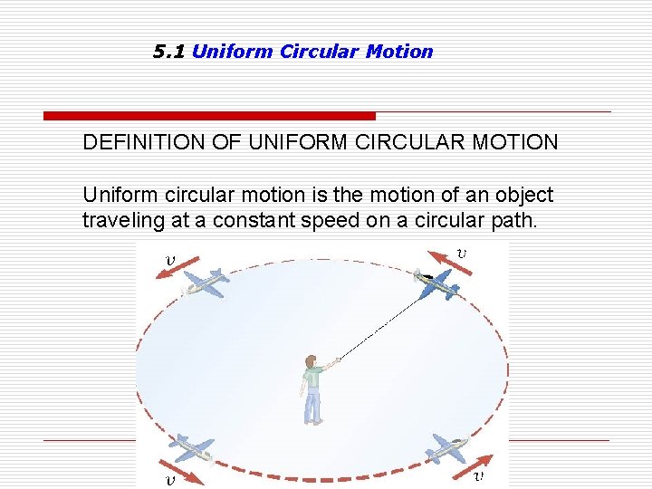 Chapter 5 Dynamics of Uniform Circular Motion 5