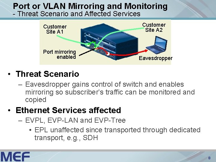 Security Best Practices for Carrier Ethernet Networks and
