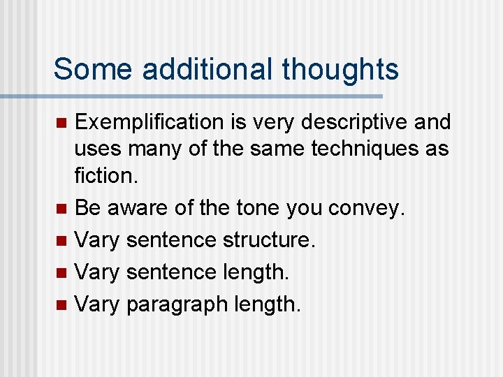 Exemplification Exposition Illustration Explanatory Writing Notes by Brian