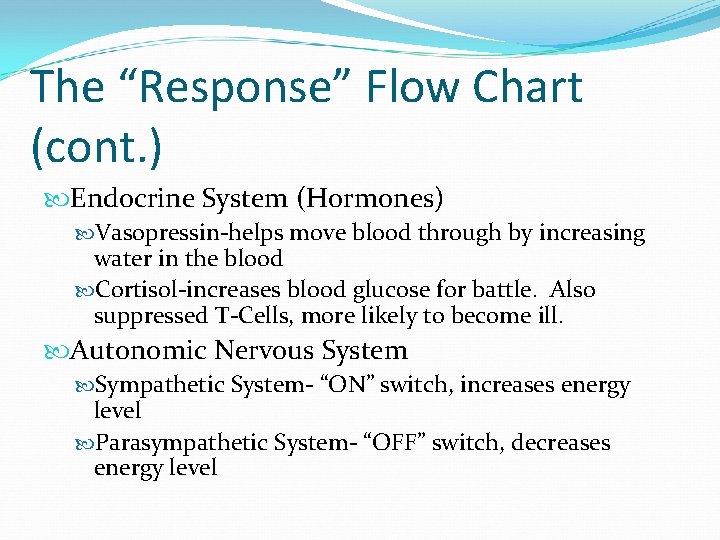 The Stress Response Stress Psychophysiology The Brain Two
