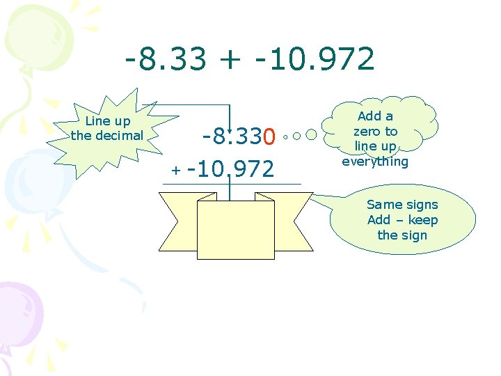 Adding and Subtracting Decimals Essential Question How do