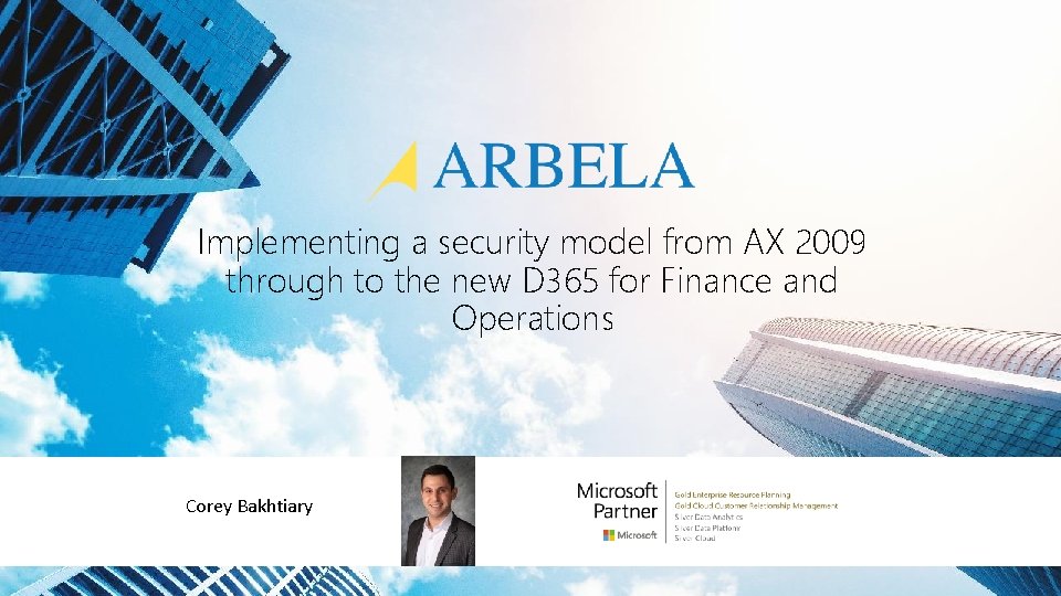 Implementing a security model from AX 2009 through