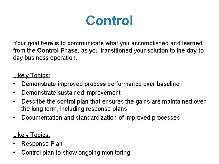 Project Storyboard Template Visit Go Lean Six Sigma