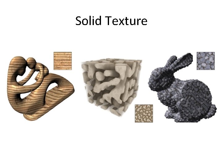 Texture Visual detail without geometry Texture Mapping desire