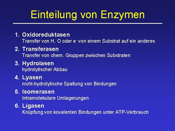 ENZYME Teil 1 Grundlagen und Substratbestimmungen Metastabiler Zustand