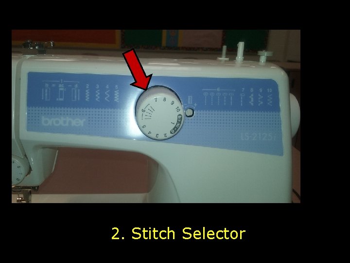 Lets learn about the parts of the sewing