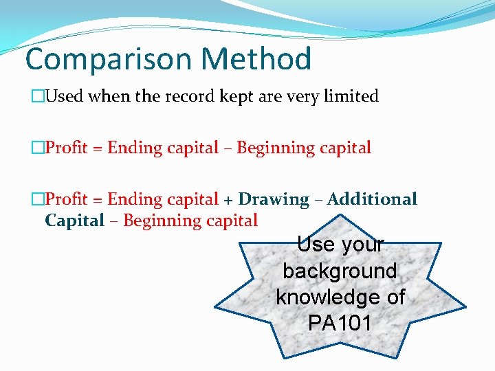 INCOMPLETE RECORD Specific Objectives 1 Define incomplete record