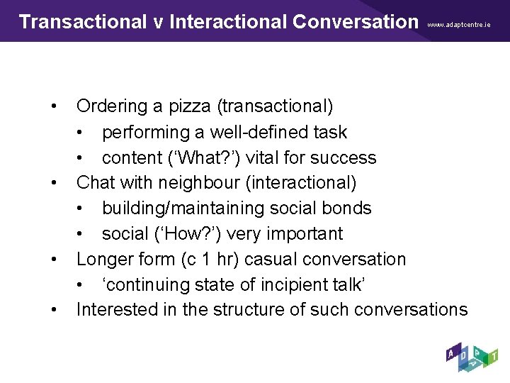 Stitching together the conversation design considerations for casual