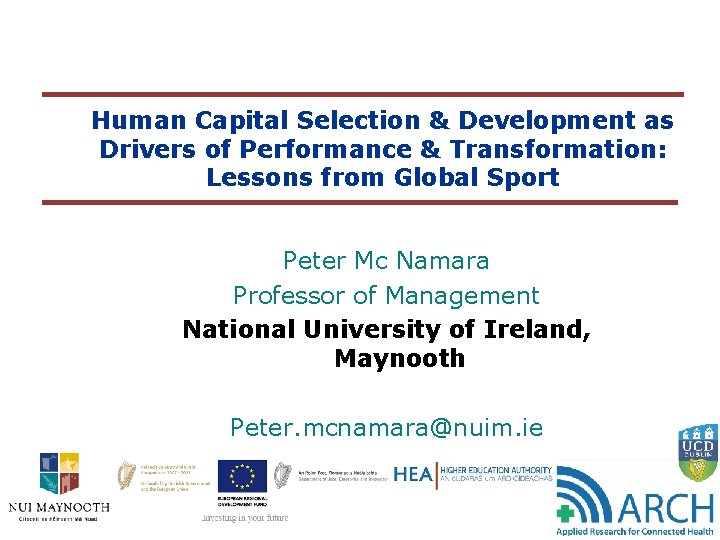 Human Capital Selection Development as Drivers of Performance
