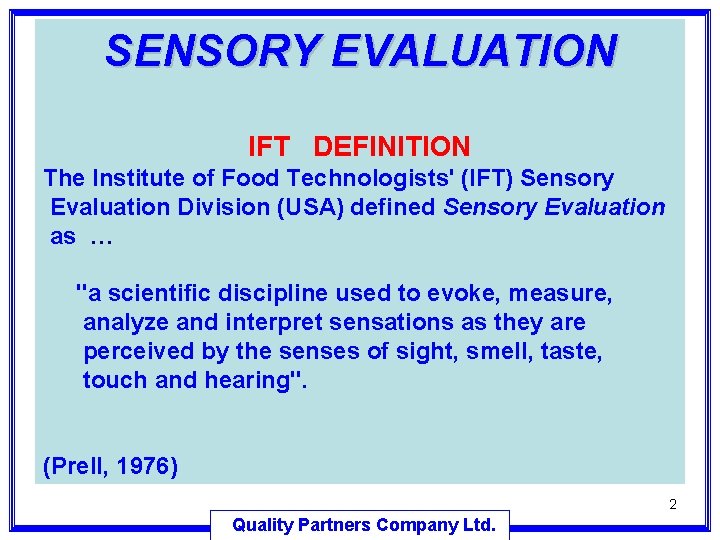 SENSORY EVALUATION THE UNTAPPED SECRET TO SUCCESS Asia