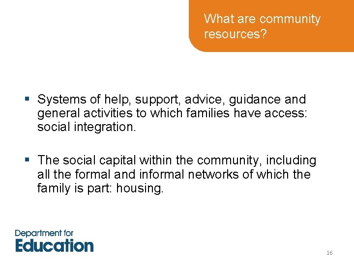 Understanding family and environmental factors Assessment Analysis and