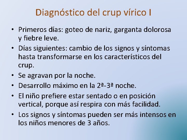 Sndrome de Crup vrico en nios Crup Grupo