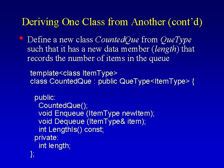 Inheritance the mechanism by which one class acquires