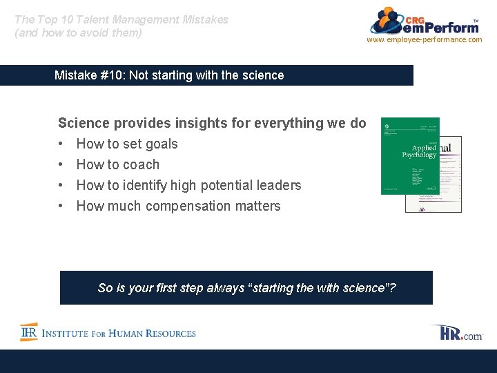 The Top 10 Talent Management Mistakes and how