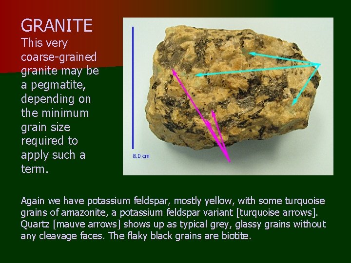 IGNEOUS ROCK CLASSIFICATION Prepared by Dr F Clark