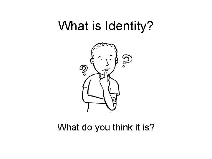 What is Identity What do you think it