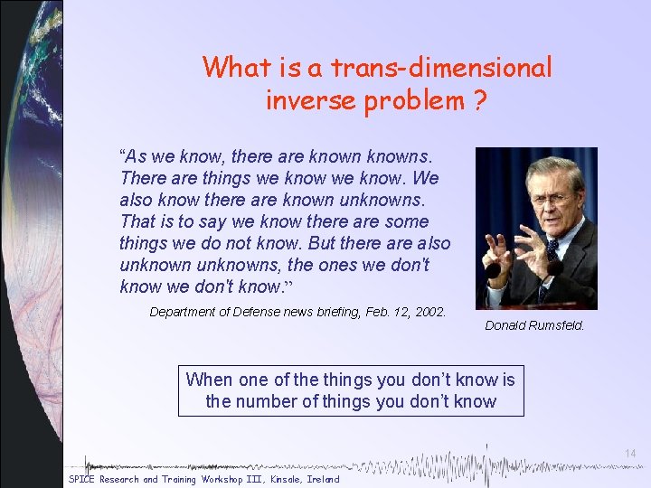 Transdimensional inverse problems model comparison and the evidence