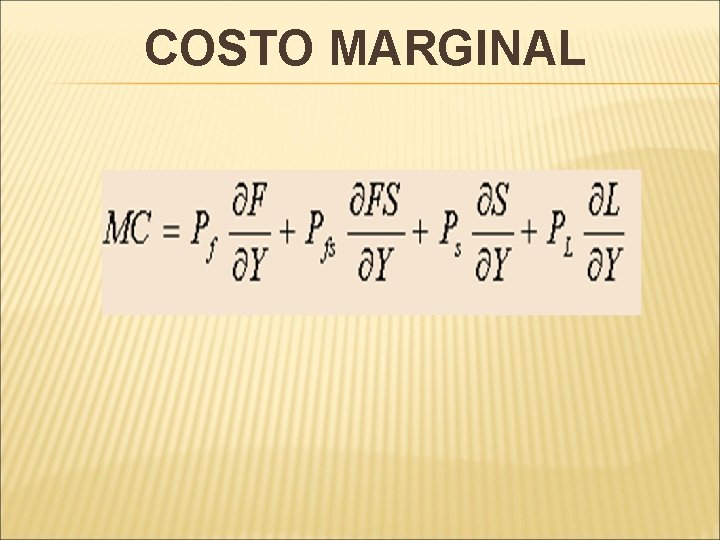 Estimacin de los Costos Marginales de Produccin de