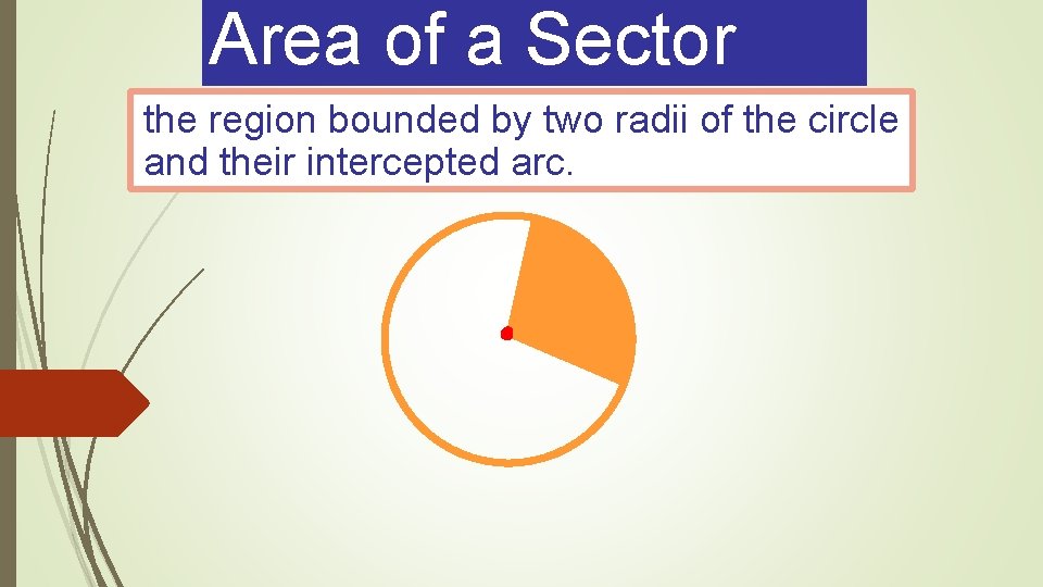 GSE Geometry Arc Angles and Area Objectives SWBAT
