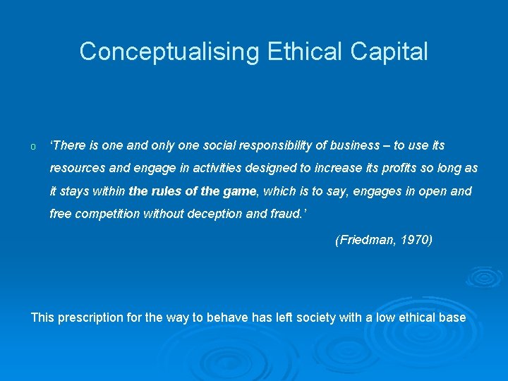 Ethical Capital The Neglected Aspect in the Conceptualisation