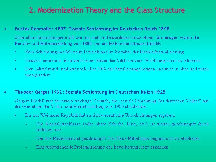 Social Classes and Strata in Germany Franz Rothenbacher