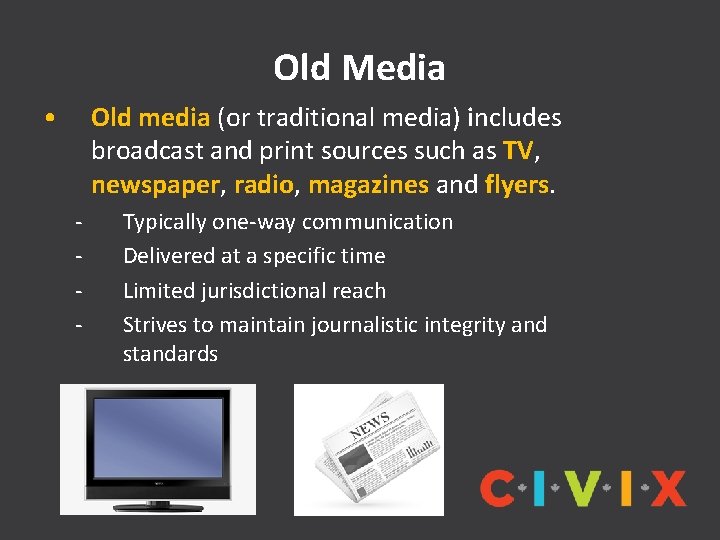 Power Point 6 The Role of Media in