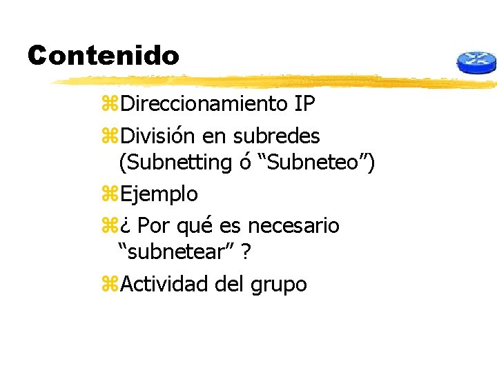 Divisin en subredes Subnetting Subneteo Por Stan Brown