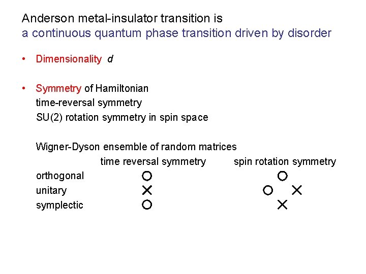 Recent progress in theory of Anderson localization Akira