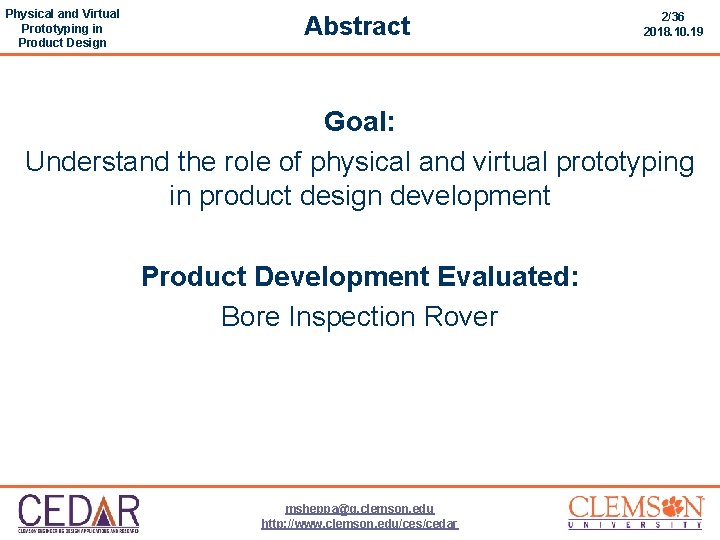 Physical and Virtual Prototyping in Product Design Matthew