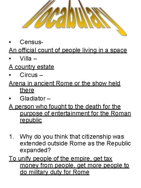 The Rise of Ancient Rome Lesson 1 The