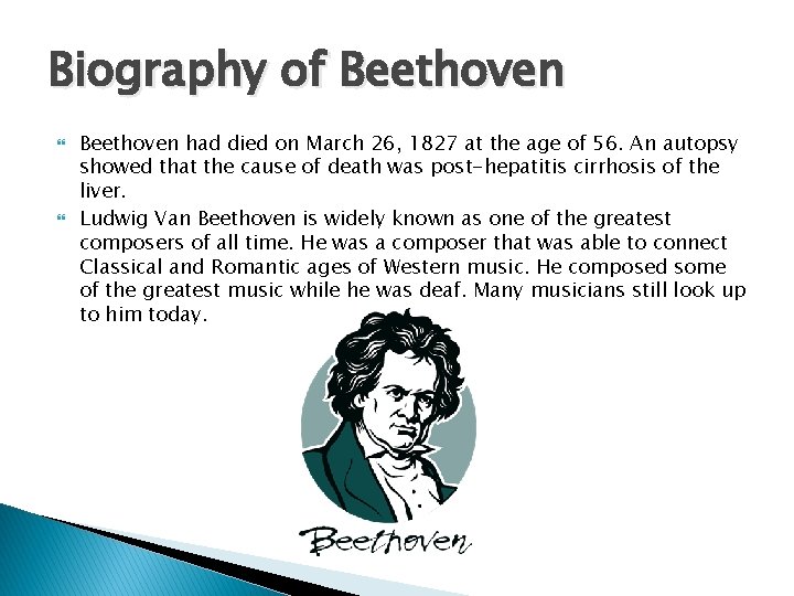 th 7 Beethoven and his symphony Power Point
