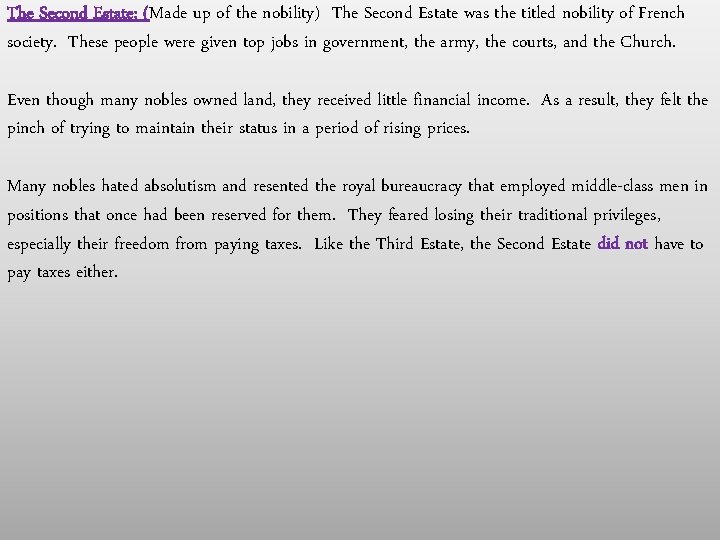 Chapter 6 The French Revolution and Napoleon Section
