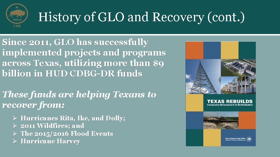 CDR CDBGDR Affordable Rental Housing Program The Texas