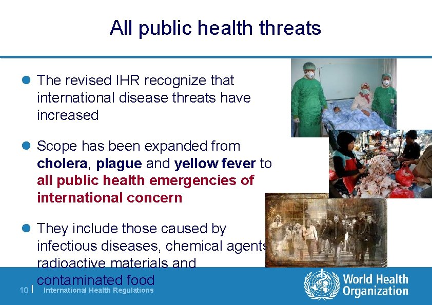 International Health Regulations Building international public health ...